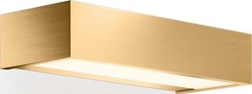 Nástěnná lampa Box LED 25 cm zlatá mat