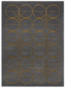 Dywany Łuszczów, Kusový koberec Emerald 1010 grey and gold, 160x220, šedá, chodba / předsíň