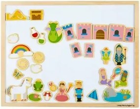 Bigjigs Toys Dřevěná magnetická tabule / od 3 let