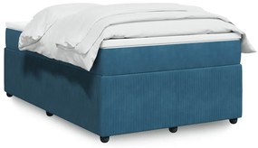 Box spring postel s matrací tmavě modrá 120 x 200 cm samet 3285636