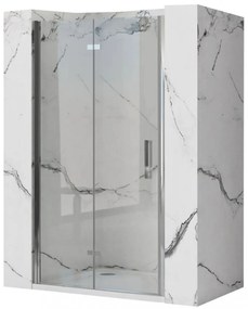 Rea Molier sprchové dveře 80 cm skládací chrom lesk/průhledné sklo REA-K6367