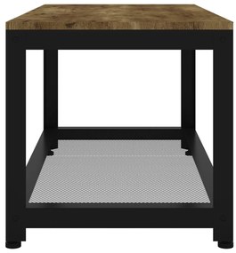 Konferenční stolek Dublin - MDF a železo - 90x45x45cm | hnědý a černý