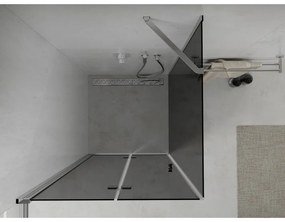 Mexen Lima skládací sprchový kout 100 x 100 cm, Grafitově černá, Chromovaná - 856-100-100-01-40