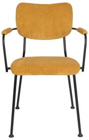 Okrově žluté jídelní židle v sadě 2 ks Benson – Zuiver