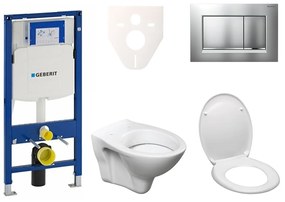 Cenově zvýhodněný závěsný WC set Geberit do lehkých stěn / předstěnová montáž+ WC S-Line S-line Pro 111.300.00.5ND7
