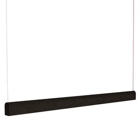 Lineární závěsné svítidlo ze dřeva Curve Dekor: Černá / Černá, Délka: 1040 mm, Teplota chromatičnosti / Stmívání: 3000 Kelvinů / Stmívatelné DALI