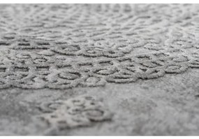 koberec AKRYL VALENCIA 2328 ORNAMENT Šedá / Slonová kost velikost 80x150 cm | krásné koberce cz