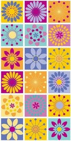 Fototapeta Dimex Colorful Flowers S-350 | 110x220 cm