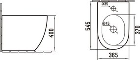 Mexen, Mexen Lena bidet stojący, biały - 36225200