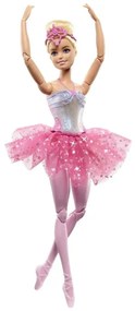Mattel Barbie® Svítící magická baletka s růžovou sukní, HLC25