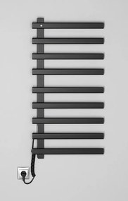 Sapho Elcor elektrický sušák ručníků 480 x 920 x 50 mm 128W černá EB460