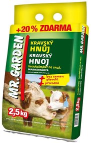 Mr. Garden kravský hnůj 2.5 kg + 20% zdarma