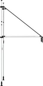 Ručně zatahovací markýza 100 cm antracitová 145832
