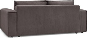 Taupe manšestrová rozkládací pohovka 245 cm Nihad – Bobochic Paris
