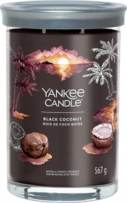 Yankee Candle vonná svíčka Tumbler ve skle velká Black Coconut 567g