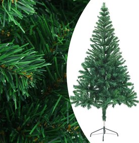 vidaXL Umělý vánoční stromek s LED a sadou koulí 150 cm 380 větviček [3077488] Barva: Bílo-šedá