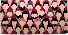 Sablio Ručník Money heist Anonymní tváře - 70x140 cm