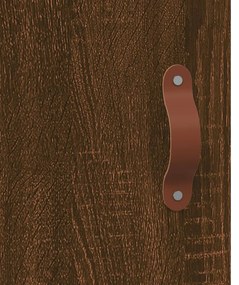 Skříň highboard hnědý dub 69,5 x 34 x 180 cm kompozitní dřevo,  3200048