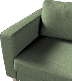Potah na pohovku IKEA Karlstad, 3-místná, rozkládací barva zelená látka pletený vzor