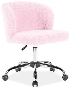 MAXIVA Kancelářská židle - DOLLY, čalouněná, různé barvy na výběr Čalounění: růžová