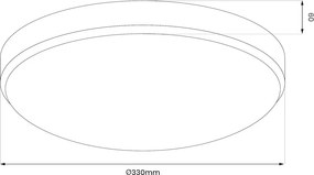 Stropní LED svítidlo Maya, 1x LED 15w, 4000k, ch