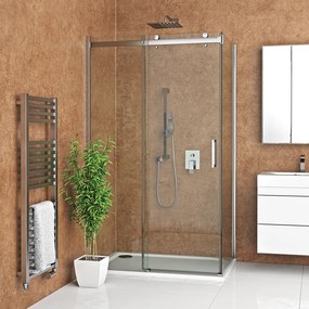 Sprchové dveře posuvné v kombinaci s pevnou stěnou AMB Viz technická specifikace Transparent Brillant AMD2/1400+AMB/800 1400 800 AMD2/1400_AMB/800
