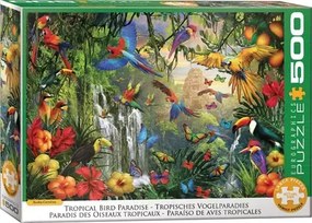 EUROGRAPHICS Puzzle Tropický ptačí ráj XL / 500 dílků / 68 x 48 cm