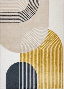 Dywany Łuszczów, Kusový koberec Fusion 0240 cream/yellow, 80x150, vícebarevná, kancelář