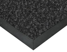Černá textilní vstupní vnitřní čistící rohož Valeria - 80 x 120 x 0,9 cm