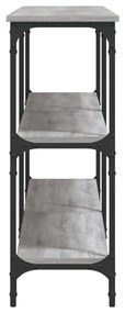 Konzolový stolek šedý sonoma 200 x 29 x 75 cm kompozitní dřevo