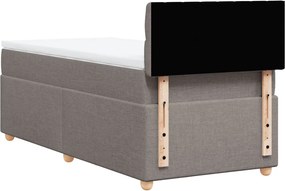 Box spring postel s matrací taupe 90x200 cm textil 3286574