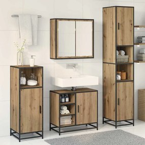 Sada koupelnového nábytku 3 ks Artisanový dub 65 x 33 x 60 cm 3402361