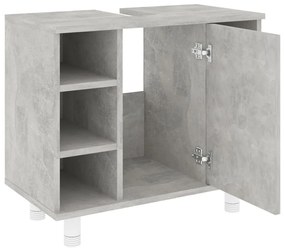 Koupelnová skříňka betonově šedá 60 x 32 x 53,5 cm dřevotříska - Default Title