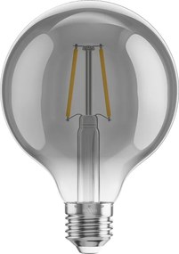 Mexen Vintis, LED žárovka E27, G95, 2W, Teplá - 2200K, 150 lm, kouřová - L157-E27-0222-70
