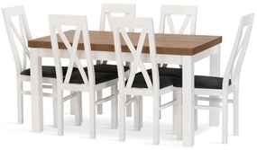 Jídelní sestava ZYTA stůl + 6 židlí