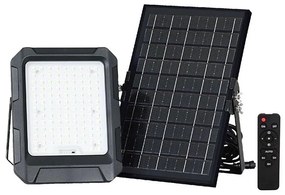 V-Tac LED Solární reflektor LED/10W/3,7V IP65 4000K černá + DO 23438