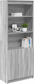 Skříň highboard šedá sonoma 70 x 35 x 180 cm kompozitní dřevo 3328476
