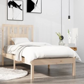vidaXL Rám postele masivní dřevo 90 x 190 cm Single [3104031] Barva: Přírodní