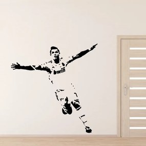 Cristiano Ronaldo - vinylová samolepka na zeď 180x174cm