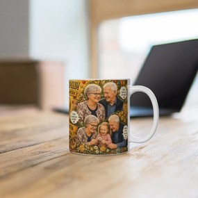 Personalizovaný hrnek z vlastní fotky pro rodinu – 3D ilustrace