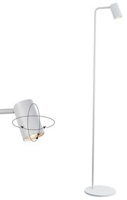 Mantra 7522 Sal, bílá stojací lampa s otočnou hlavou 1xGU10, výška 123,5cm