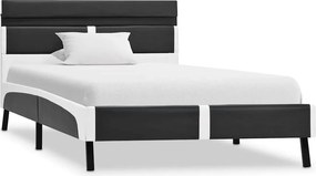 Rám postele s LED světlem šedý umělá kůže 90 x 200 cm 280307