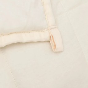Zátěžová deka světle krémová 200 x 220 cm 13 kg textil 3154823