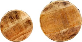 vidaXL Konferenční stolky 2 ks masivní mangovníkové dřevo [286579]