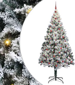 Umělý vánoční stromeček Bílá 240 cm PVC, ocel a plast 3396980