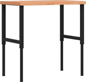Pracovní stůl 100 x 60 x (73–99,5) cm masivní buk obdélníkový 3309685