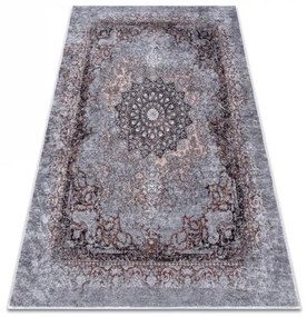 Dywany Luszczow Dětský kusový koberec MIRO 51451.812 pratelný  Růžice, rám protiskluz, šedá Rozměr koberce: 80 x 150 cm