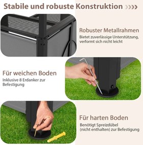 Costway Grilovací pavilon odolný vůči povětrnostním vlivům s barem a2Zahradní