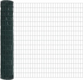 Evropský plot se hroty 10 x 1,5 m Ocel potažená PVC Zelená 3350558