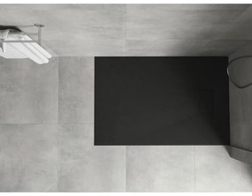 Mexen Hugo, SMC obdélníková sprchová vanička 100 x 70 cm, černá matná, 42707010